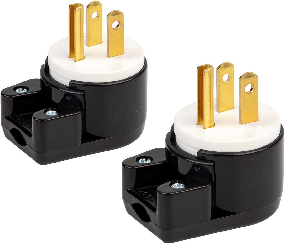 USA 3-Prong Male AC Plug, UL Nema 6-15P 3 Pole Straight DIY Rewirable ...