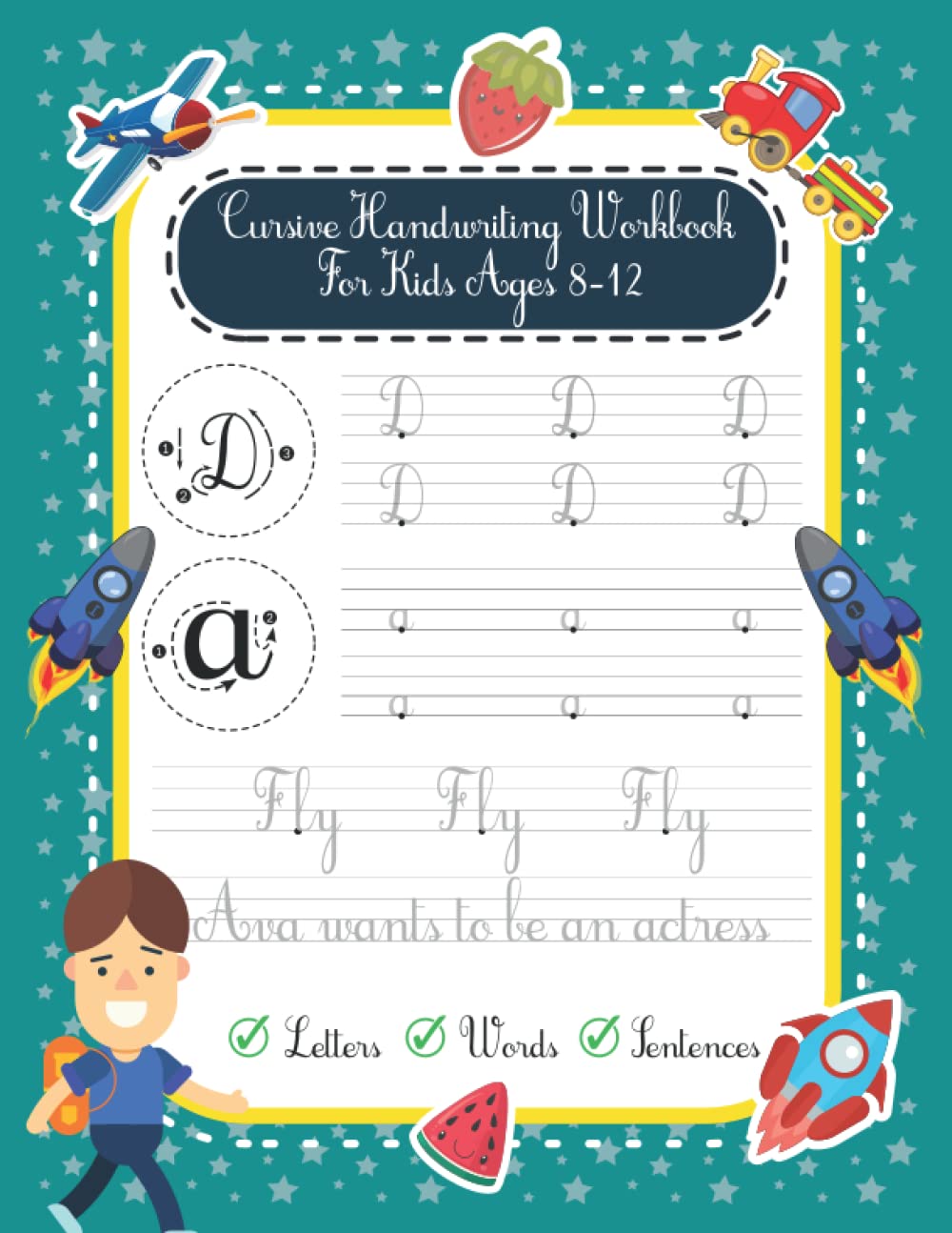 Buy Cursive Handwriting Workbook For Kids Ages 8-12: Cursive ...