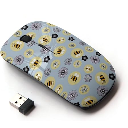 Amazon.com: 2.4G Wireless Mouse with Cute Pattern Design for All ...