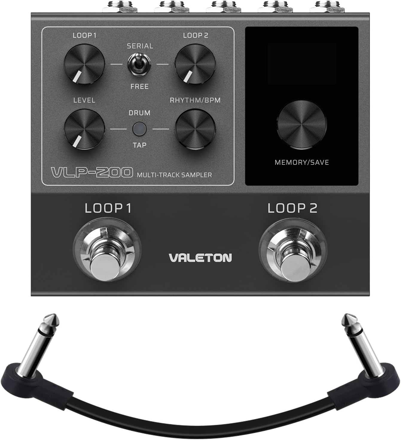 Amazon.com: VALETON Looper Pedal Dual Track Stereo Looper for Guitar ...