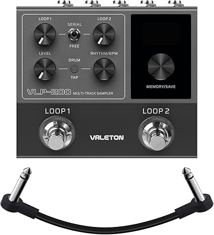 Amazon.com: VALETON Looper Pedal Dual Track Stereo Looper for Guitar ...