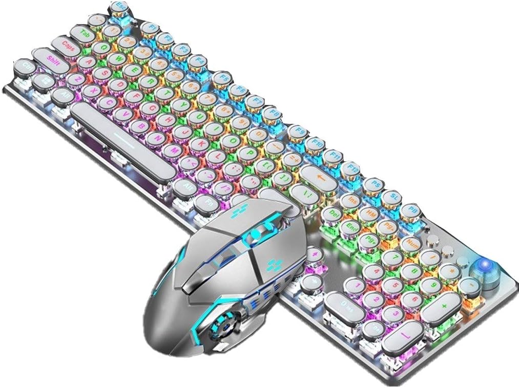 Amazon.com: Full-key Programmable Keyboard,keyboard Computer Ergonomic ...