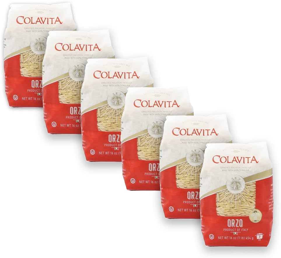Amazon.com : Barilla Orzo Pasta, 16 oz. Box (Pack of 16) - Non-GMO ...