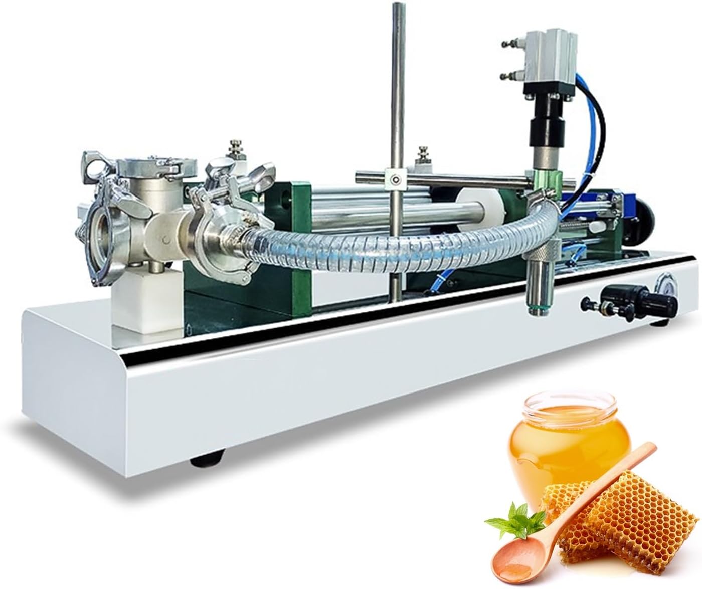 Amazon.com: YVYKFZD Horizontal Paste Liquid Filling Machine, Pneumatic ...