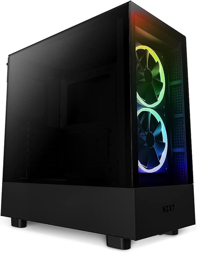 NZXT Boîtier PC Gaming H5 Elite Compact ATX - Éclairage RVB intégré ...