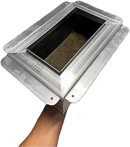 R4 Insulated Galvanized Ceiling Register Box - Connects Register Vent ...