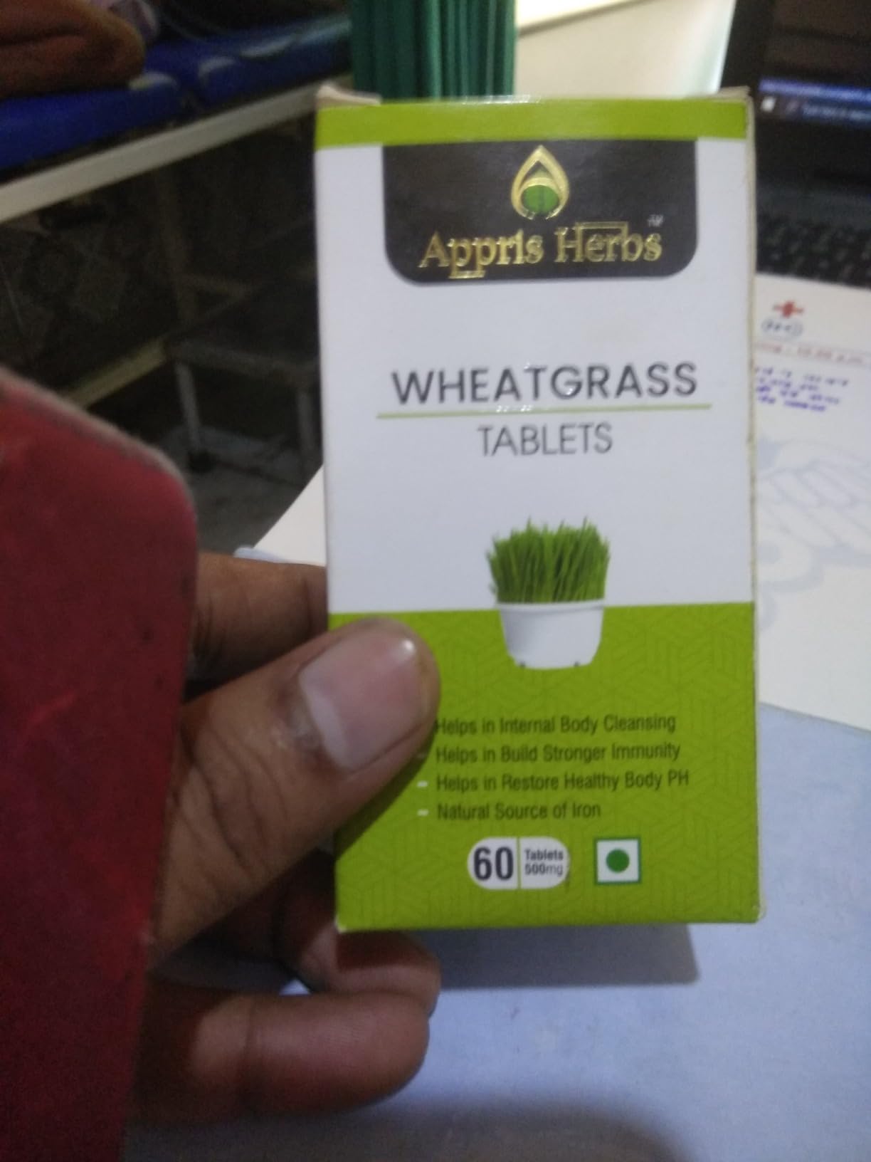 Buy Appris Herbs Organic Wheat Grass Tablets - Natural Antioxidant ...
