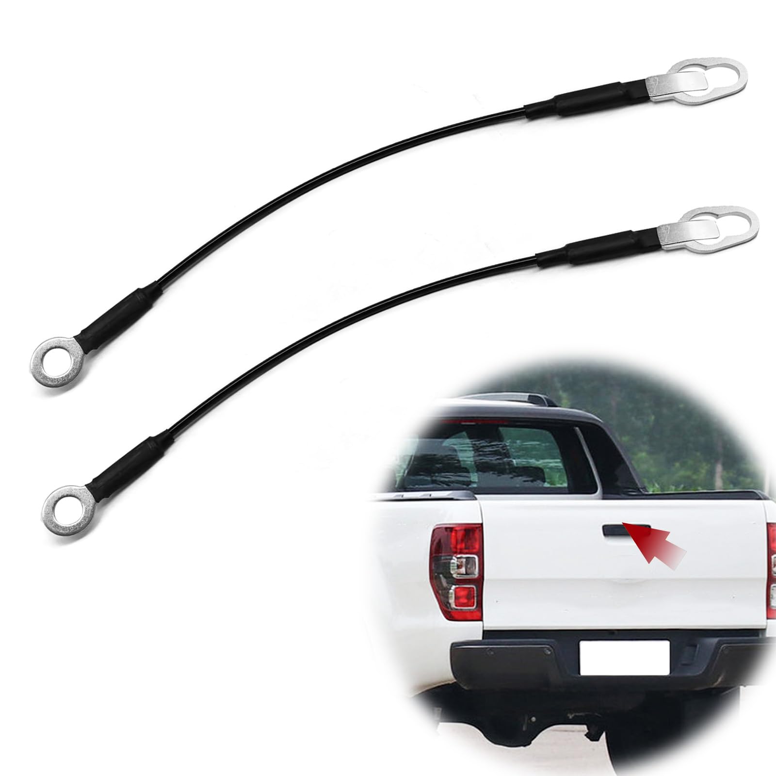 Amazon.com: Tailgate Cable Tailgate Lift Support Cables Compatible wit 1993 to 2008 Ford Ranger ...