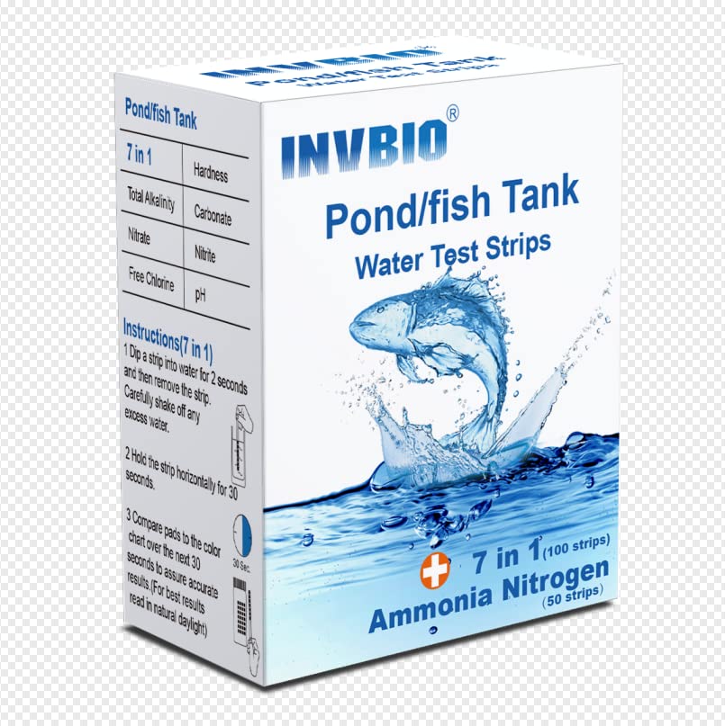 INVBIO Tiras de prueba de agua para acuario 7 en 1 (100 unidades ...
