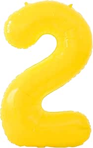 Amazon.com: KatchOn, Giant Yellow 2 Balloon Number - 40 Inch | Two ...