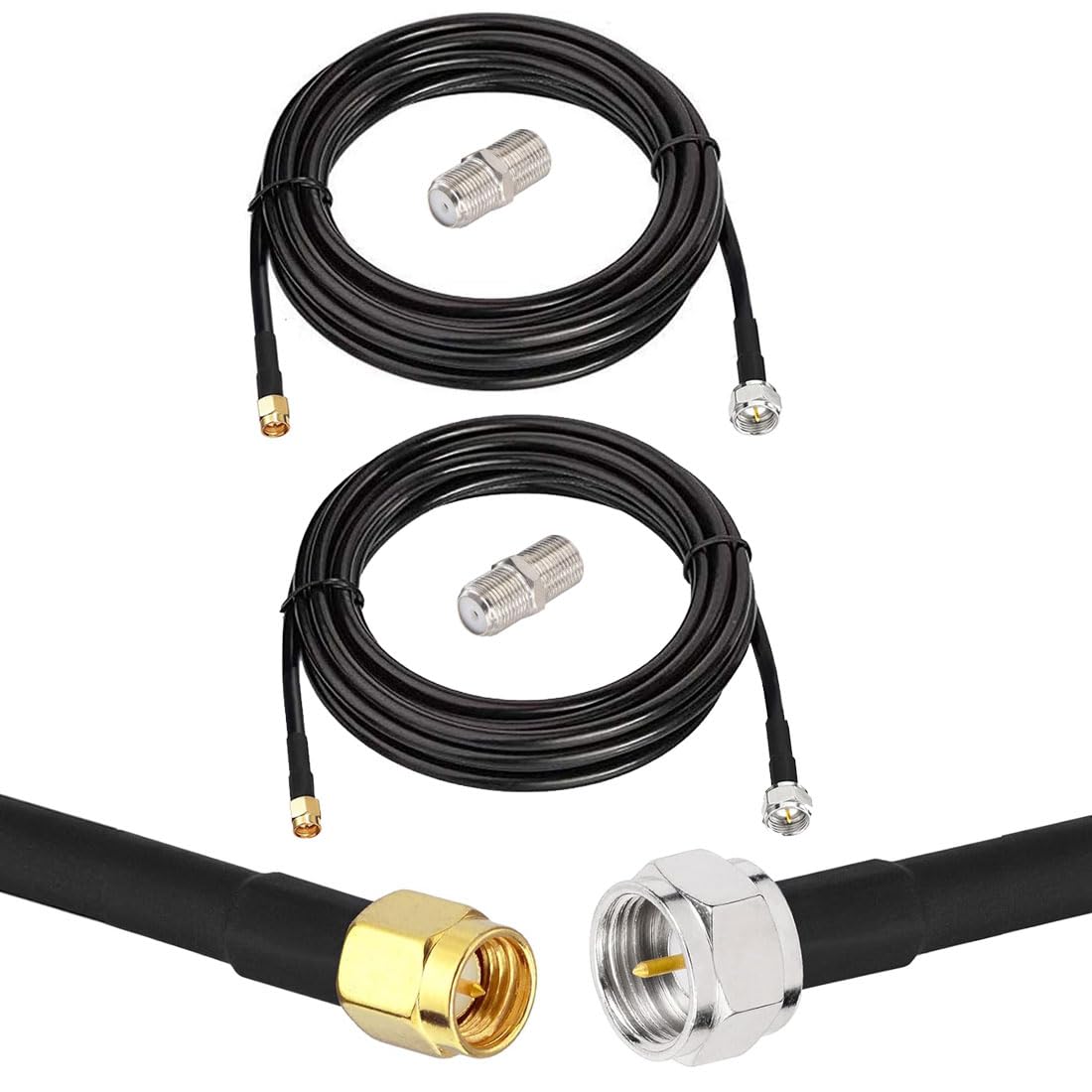Snapklik.com : 16ft SMA To F Adapter Cable SMA Male To F Male RF ...