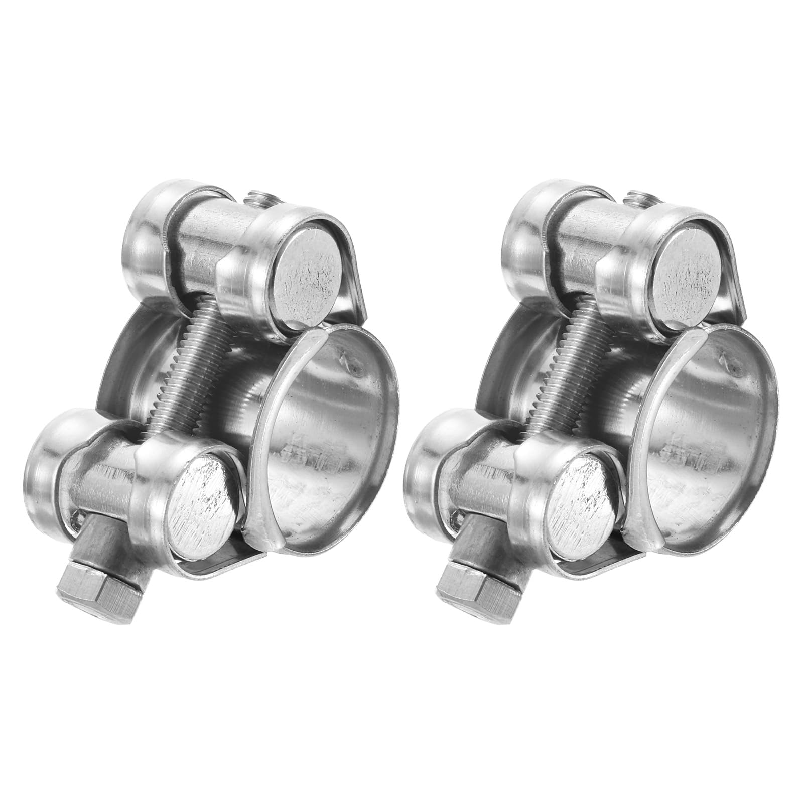 uxcell 2Pcs T-Bolt Hose Clamp Working Range 17-19mm 304 Stainless Steel ...