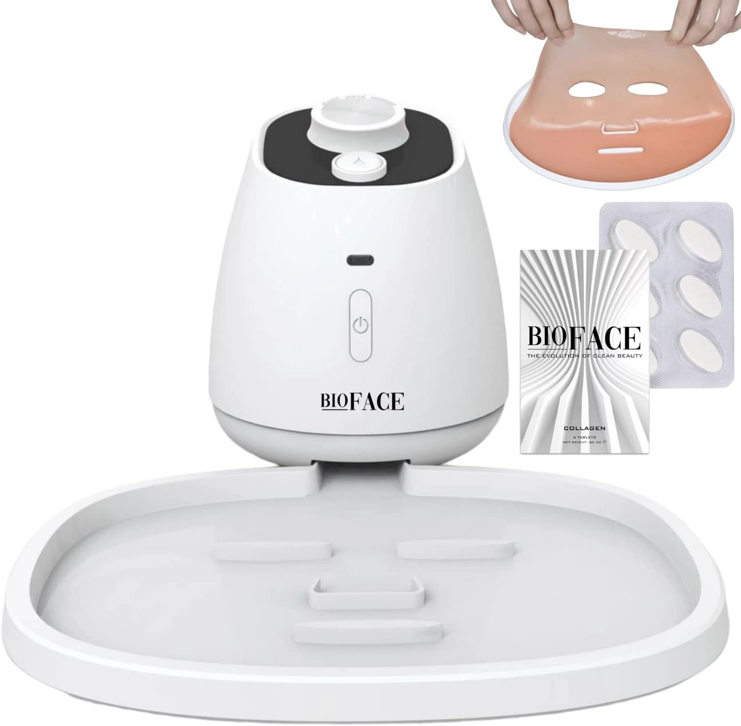 Amazon.com : BioFace Facial Mask Machine with Collagen Tablets, DIY ...
