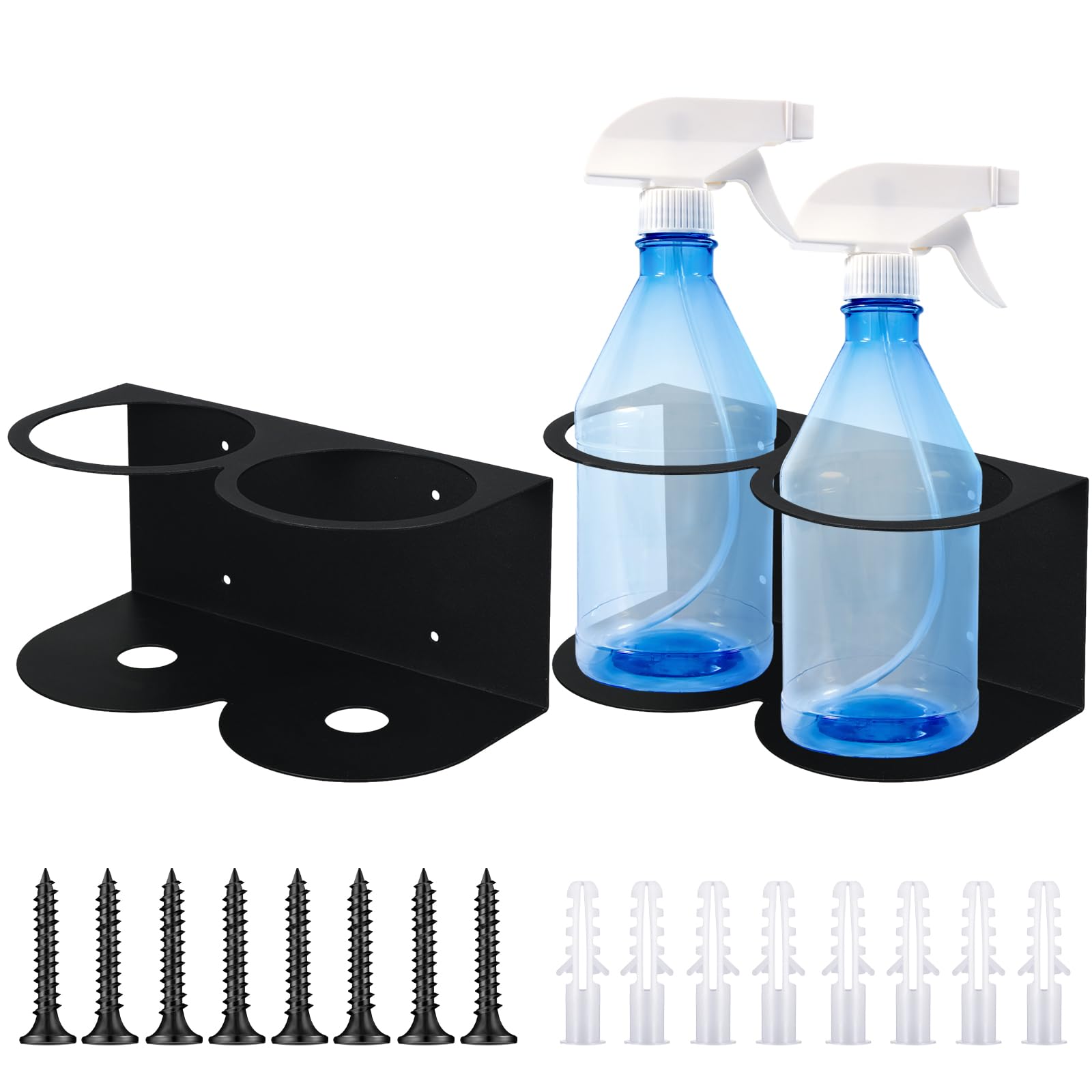 Amazon.com: Tandefio 2 Pcs Spray Bottle Holder Metal Spray Can Holder ...