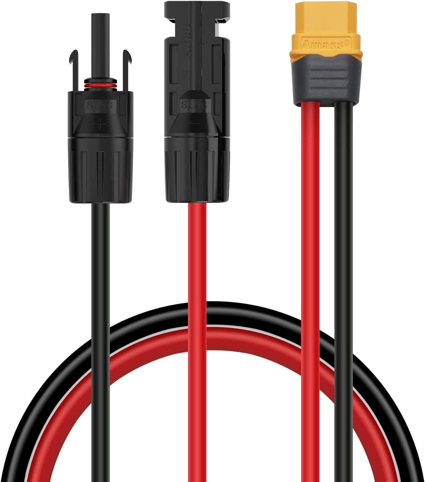 Amazon.co.jp: ソーラーパネル 接続ケーブル ソーラーパネルケーブルコネクタ mc4 コネクター ソーラー充電ケーブルMC4 XT60ポート ソーラー延長ケーブル ソーラーパネル ...