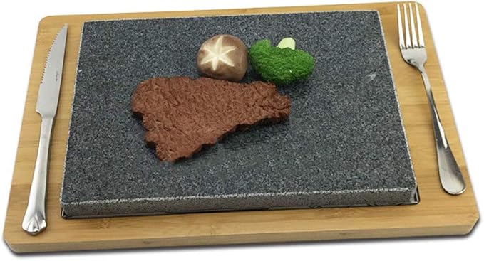 Amazon.com: Lava Steak Stone Platter Set, Hot Stone Grill Cooking Steak ...