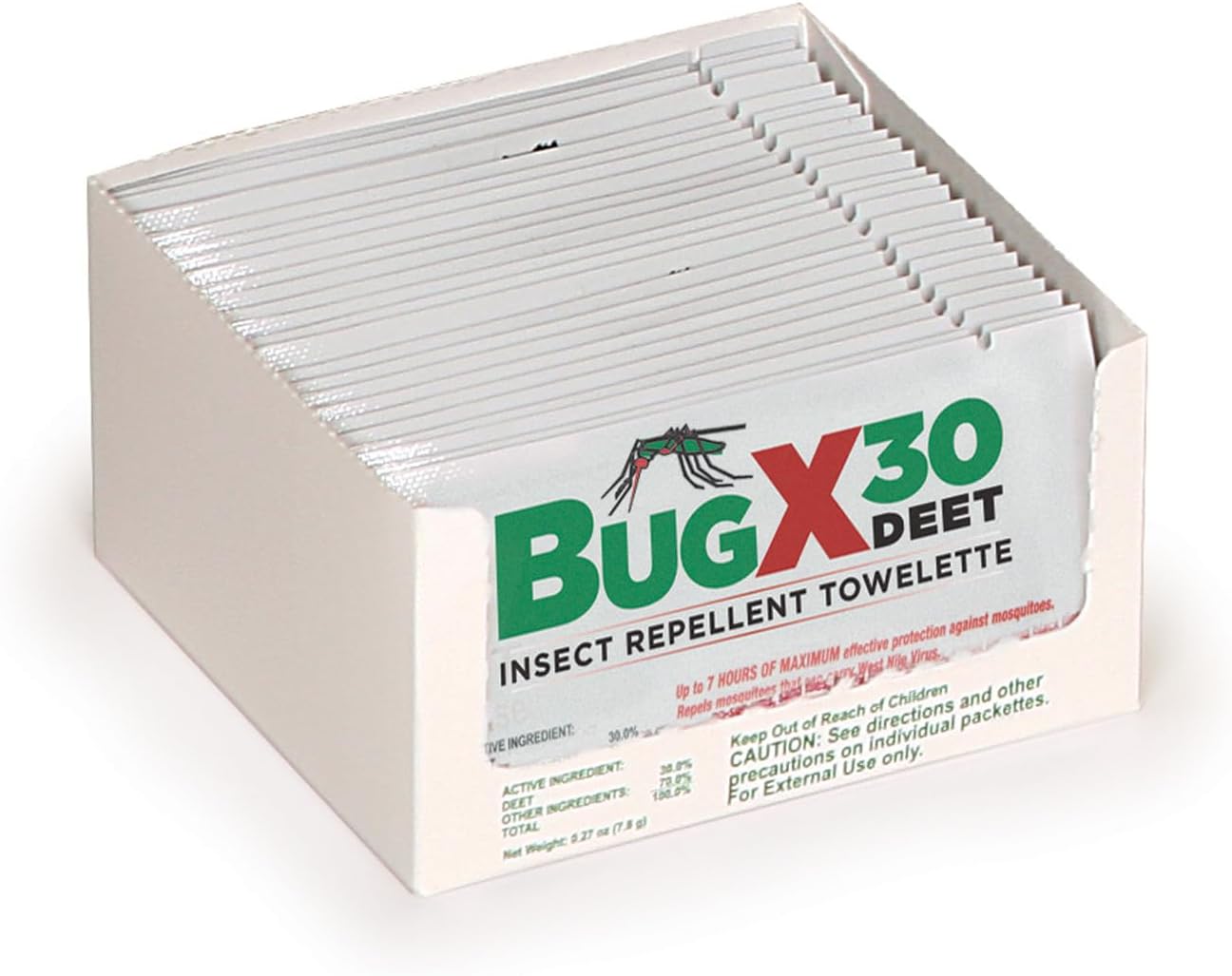 Amazon.com: CoreTex Bug X 30 Mosquito, Tick, & Insect Repellent Wipes ...