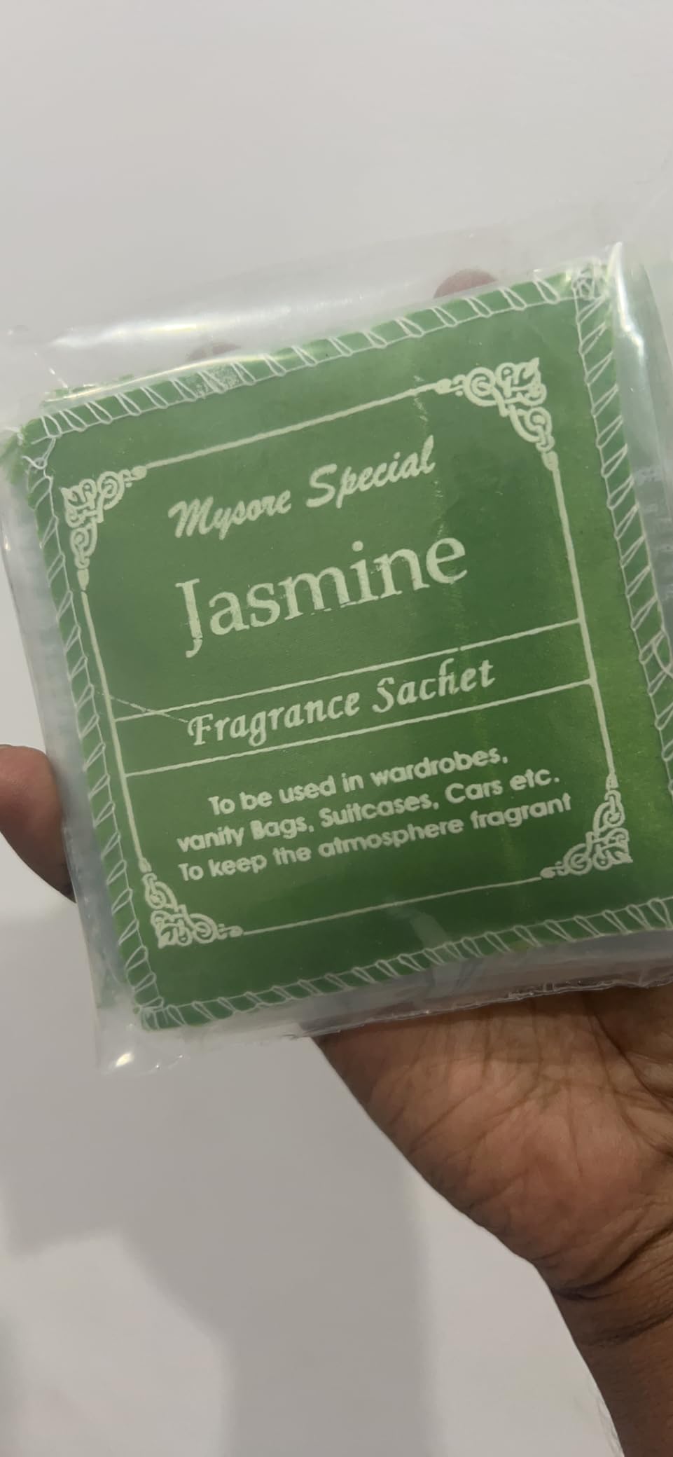 Mysore Jasmine Fragrance Sachets (6-Pack) -Eco-Friendly Cloth Pouch ...