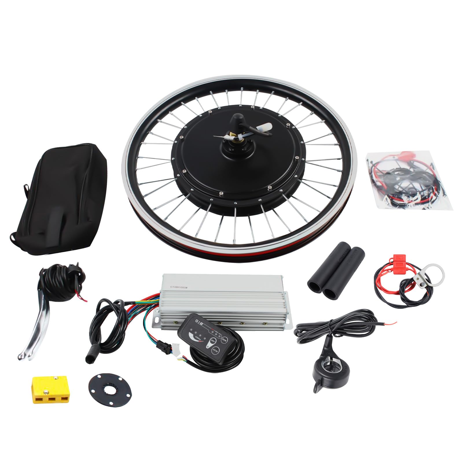 Snapklik.com : 20In Bike Conversion Kit, 48V 1000W Front Wheel Hub ...