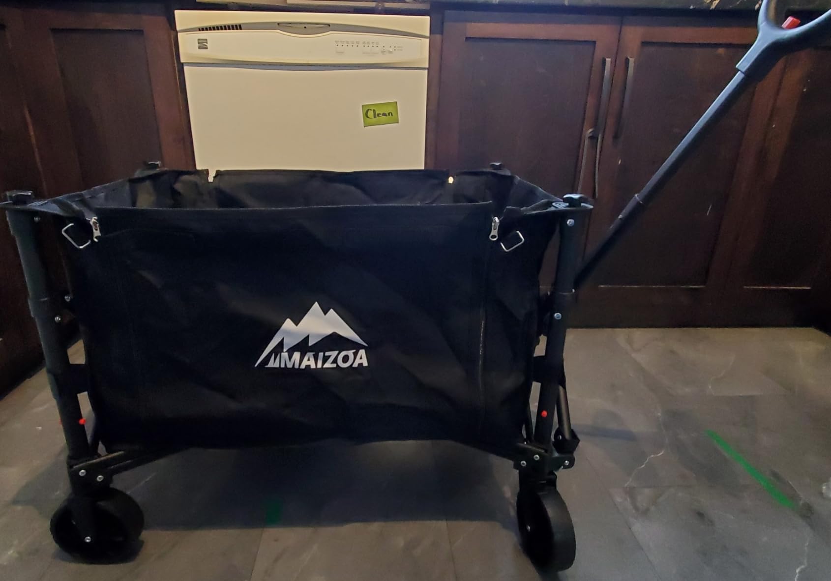MAIZOA Collapsible Folding Wagon, Wagon Cart Heavy Duty Foldable ...