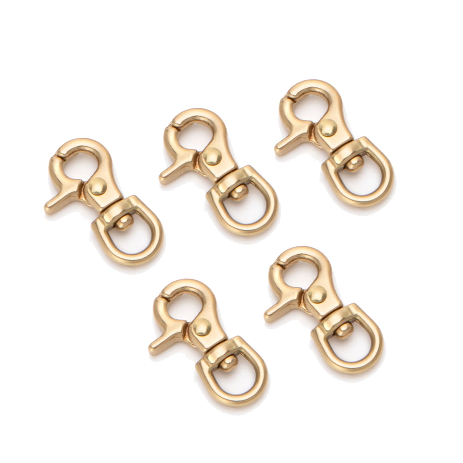 Snapklik.com : Solid Brass Trigger Snap Hooks Lobster Clasps Swivel ...