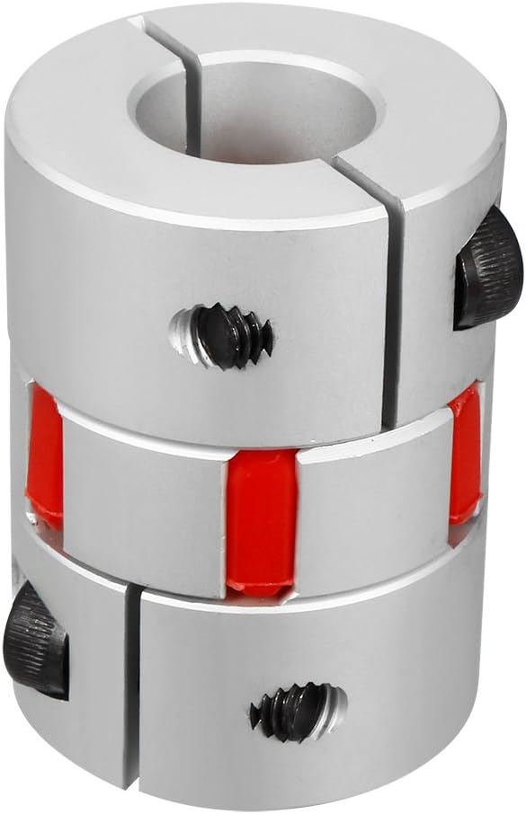 Amazon.com: uxcell Shaft Coupling 19mm to 19mm Bore L66xD40 Flexible ...
