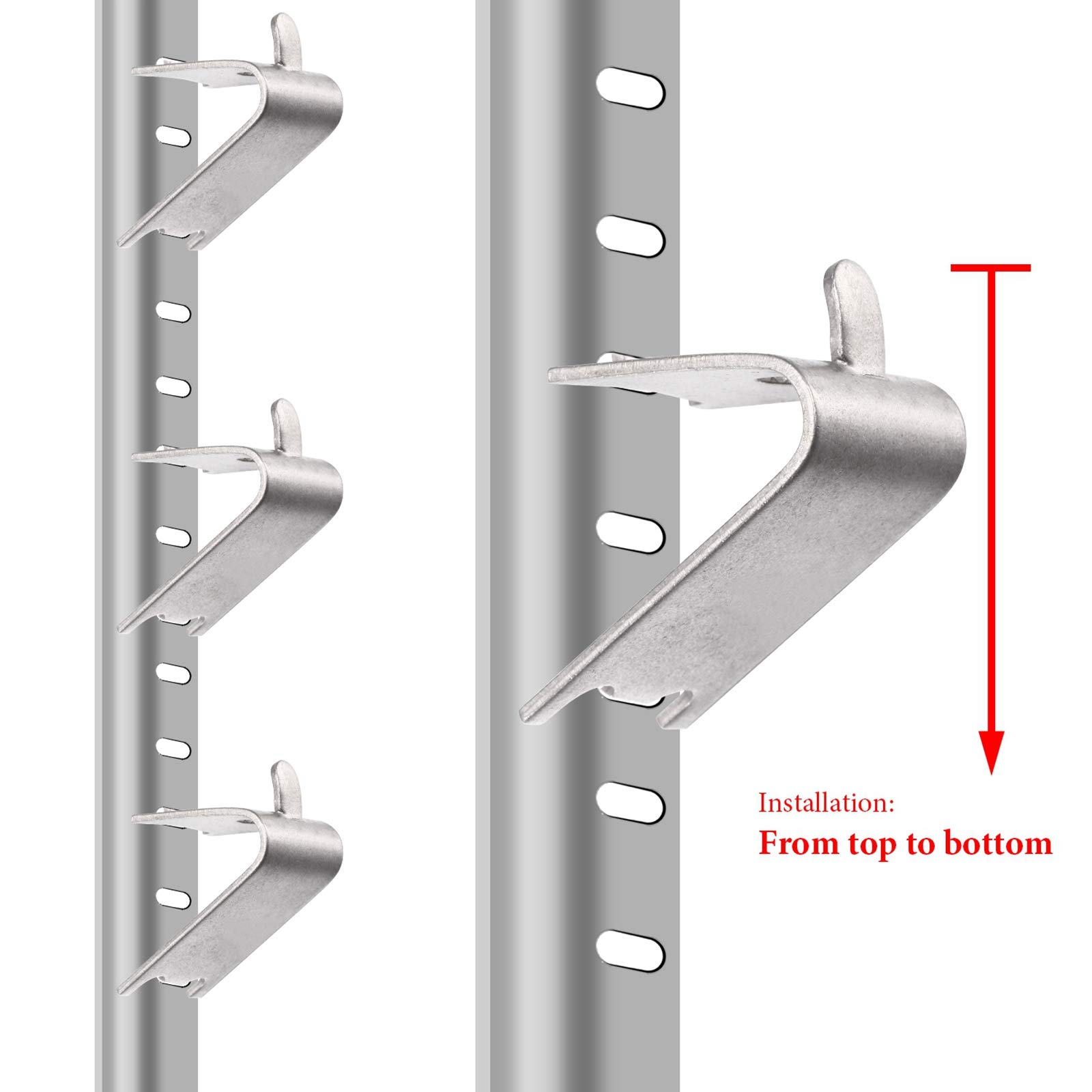 Snapklik.com : 8 Pieces 920158 Refrigerator Shelf Clips Freezer Cooler ...