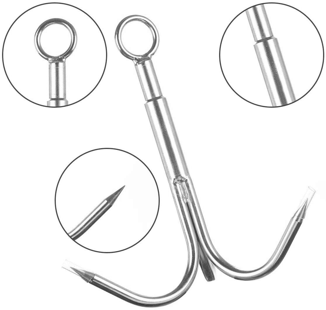 Snapklik.com : YOUNTHYE 3 Pack Grappling Hooks Set 3 Claw Heavy Duty Stainless Steel Climbing ...