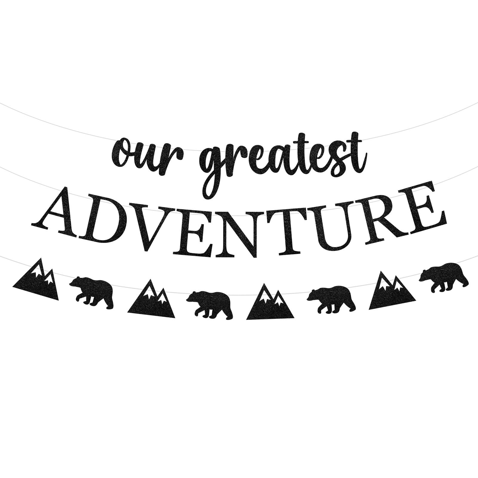 Amazon.com: Our Greatest Adventure Baby Shower Decorations, Our ...