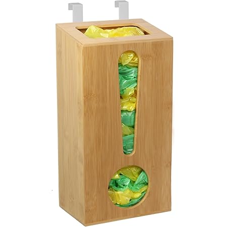 Amazon.com: 2-in-1 Grocery Bag Holder & Trash Bag Dispenser, Plastic ...