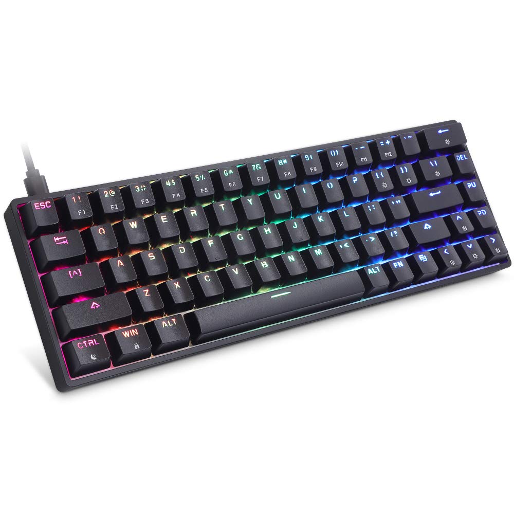 Buy Betolye 65% Percent Mechanical Keyboard, 68Keys RGB LED Illuminated ...