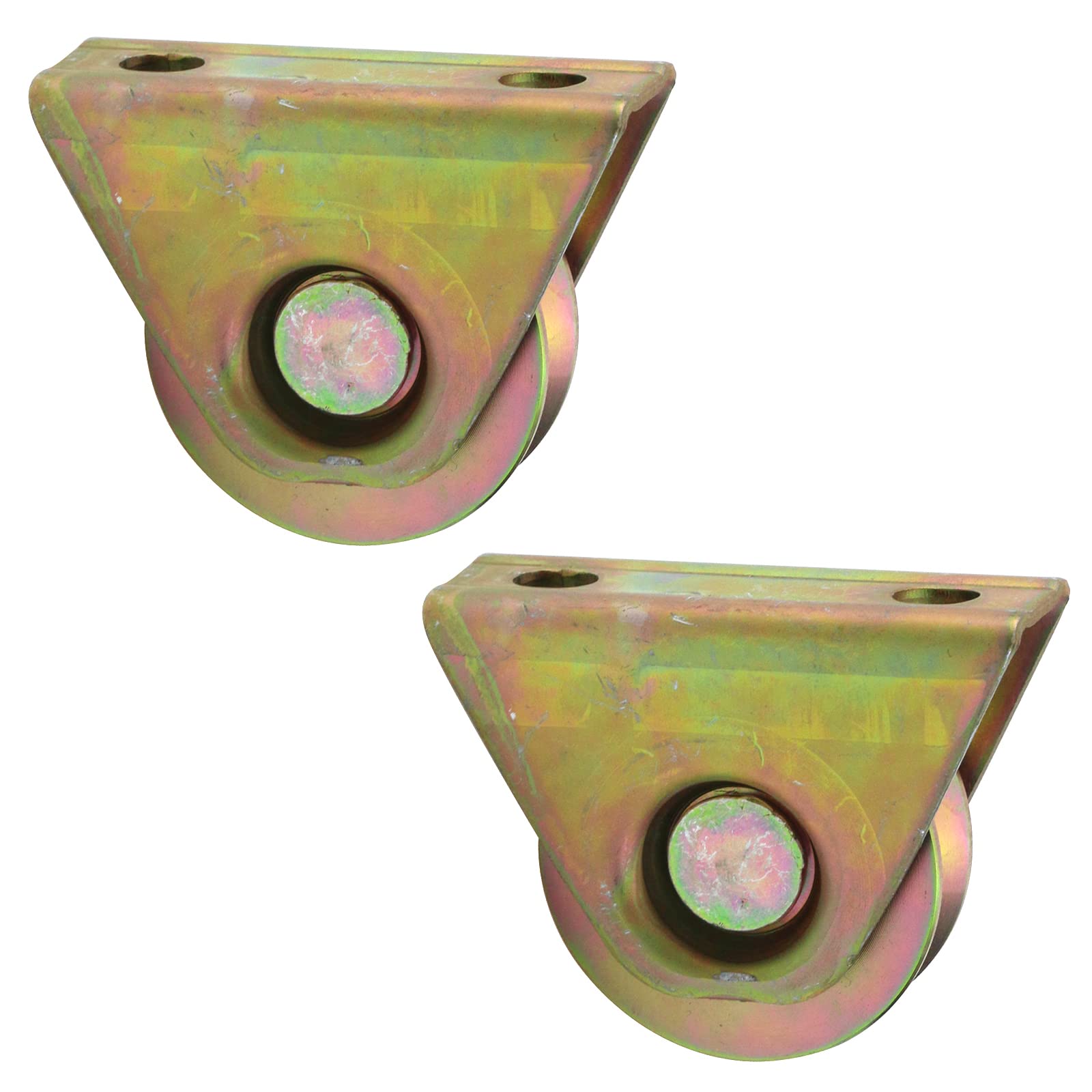 Buy Faotup 2PCS Bronze Sliding Gate Wheels V-Groove,V Groove Caster,3In ...