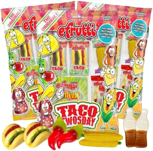 Amazon.com : Gummy Taco Twosday Shelf Tray Inspired Candy Bags ...