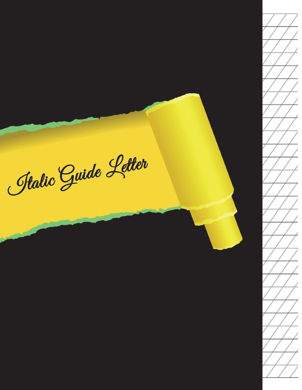 Buy Italic Guide Letter: Writing Graph Paper, Handwriting Blank Book ...