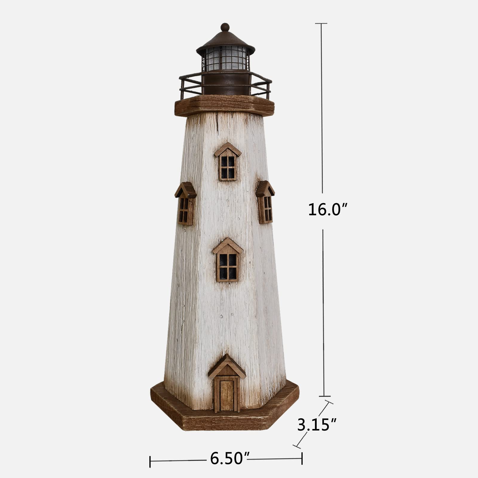 Sky Blue Lighthouse INOOMP 20pcs Small Resin Lighthouse Figurines ...