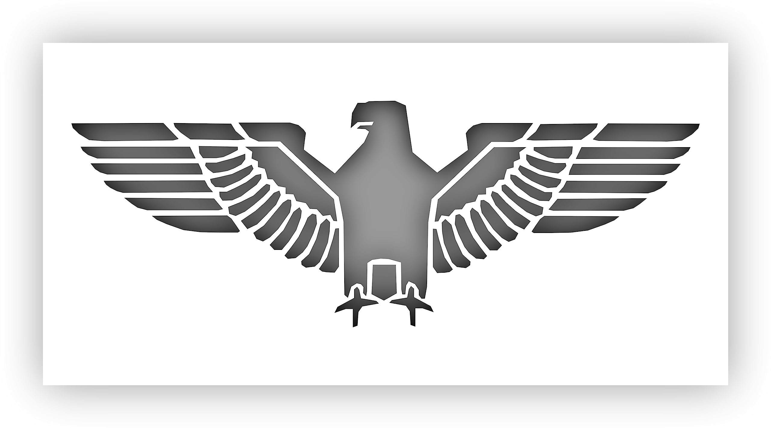 Eagle Bird Falcon Stencil - Choose a Size - Laser-Cut Reusable Plastic ...