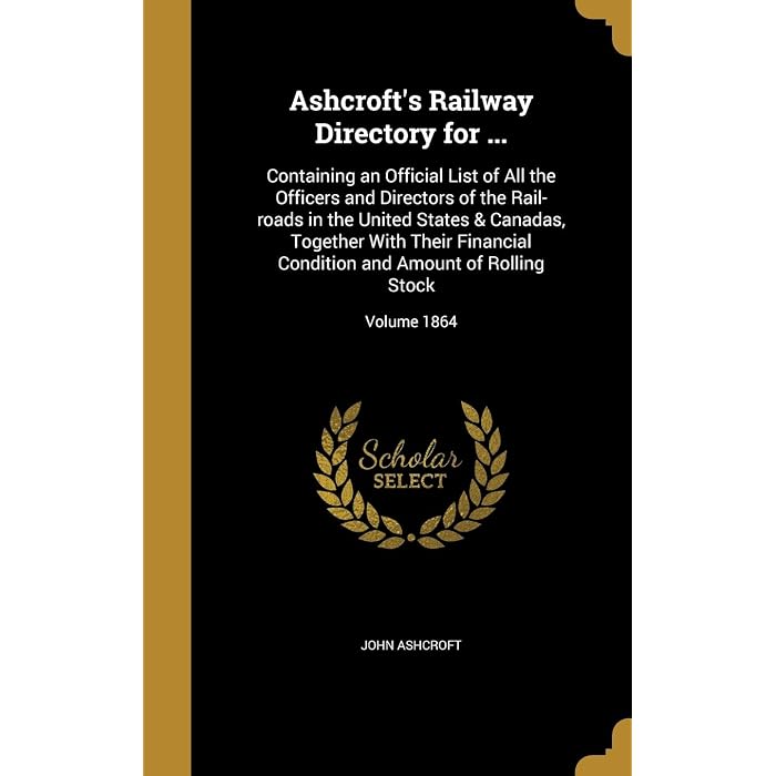 Buy Ashcroft's Railway Directory for ...: Containing an Official List ...