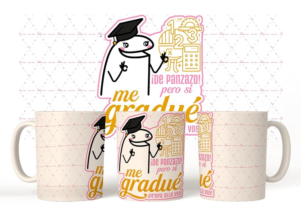 Taza Flork Graduacion Graduada de panzazo : Amazon.com.mx: Productos ...