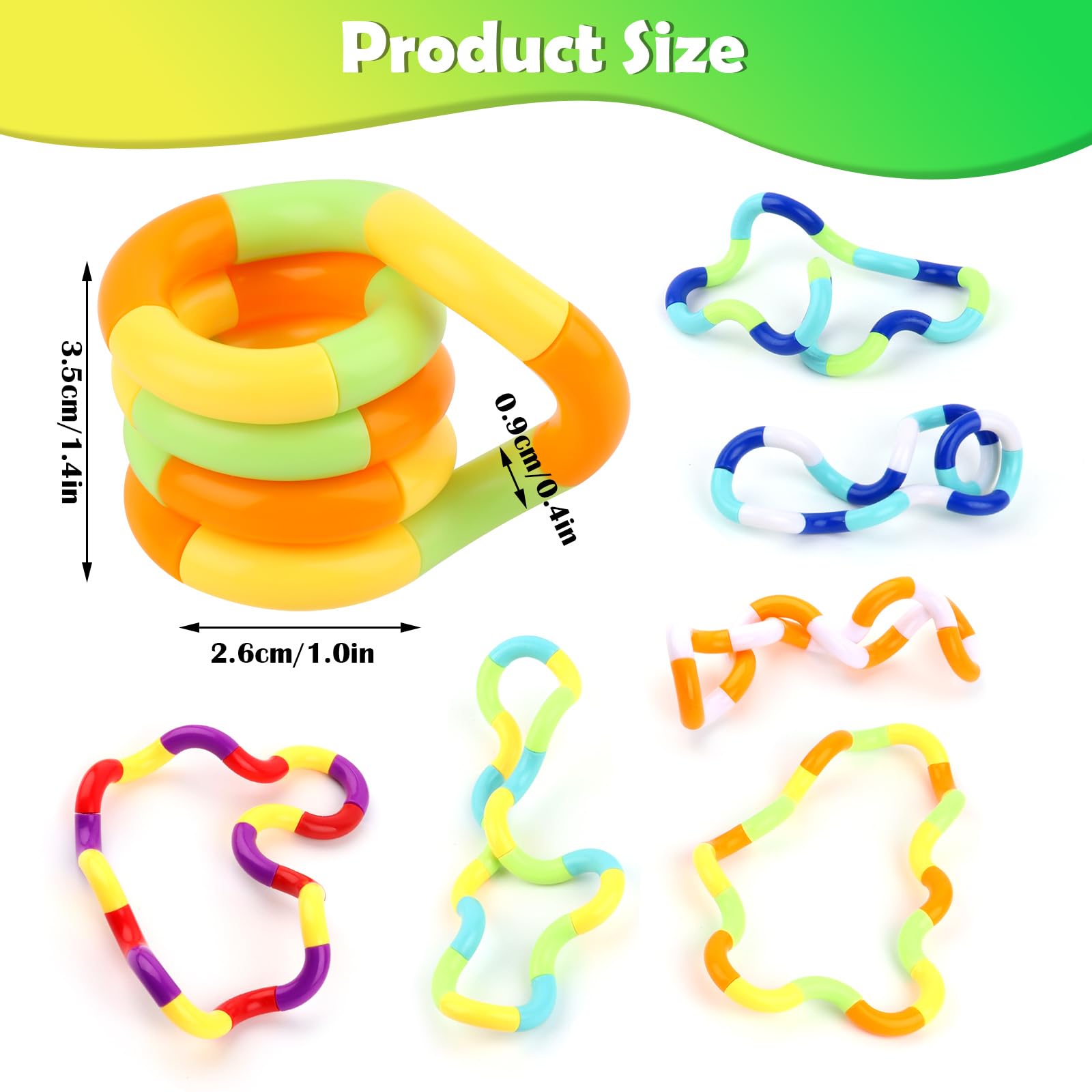 MXTIMWAN Juguete Mano Fidget Twister, 6 Piezas Tangle Fidget Toy, Fidg...