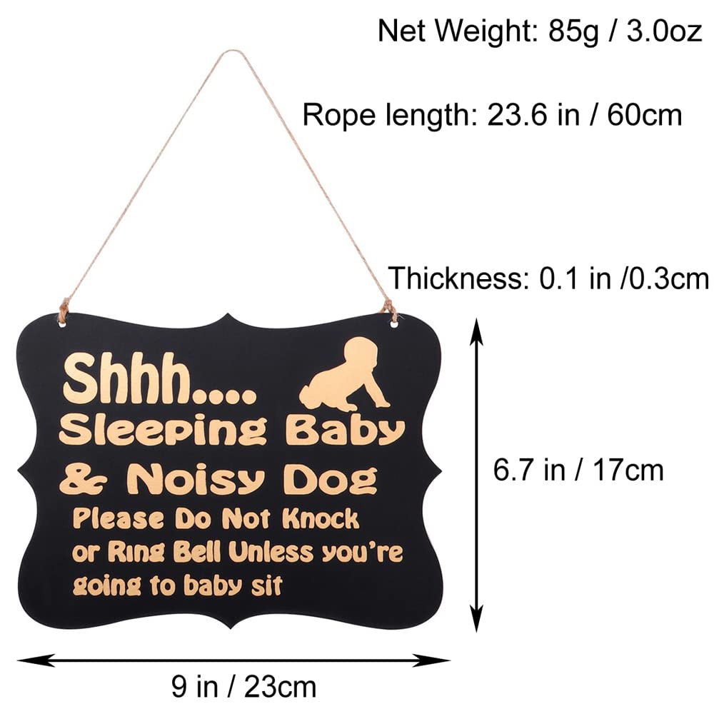 Snapklik.com : Baby Sleeping Sign For Front Door, Shhh Sleeping Baby ...