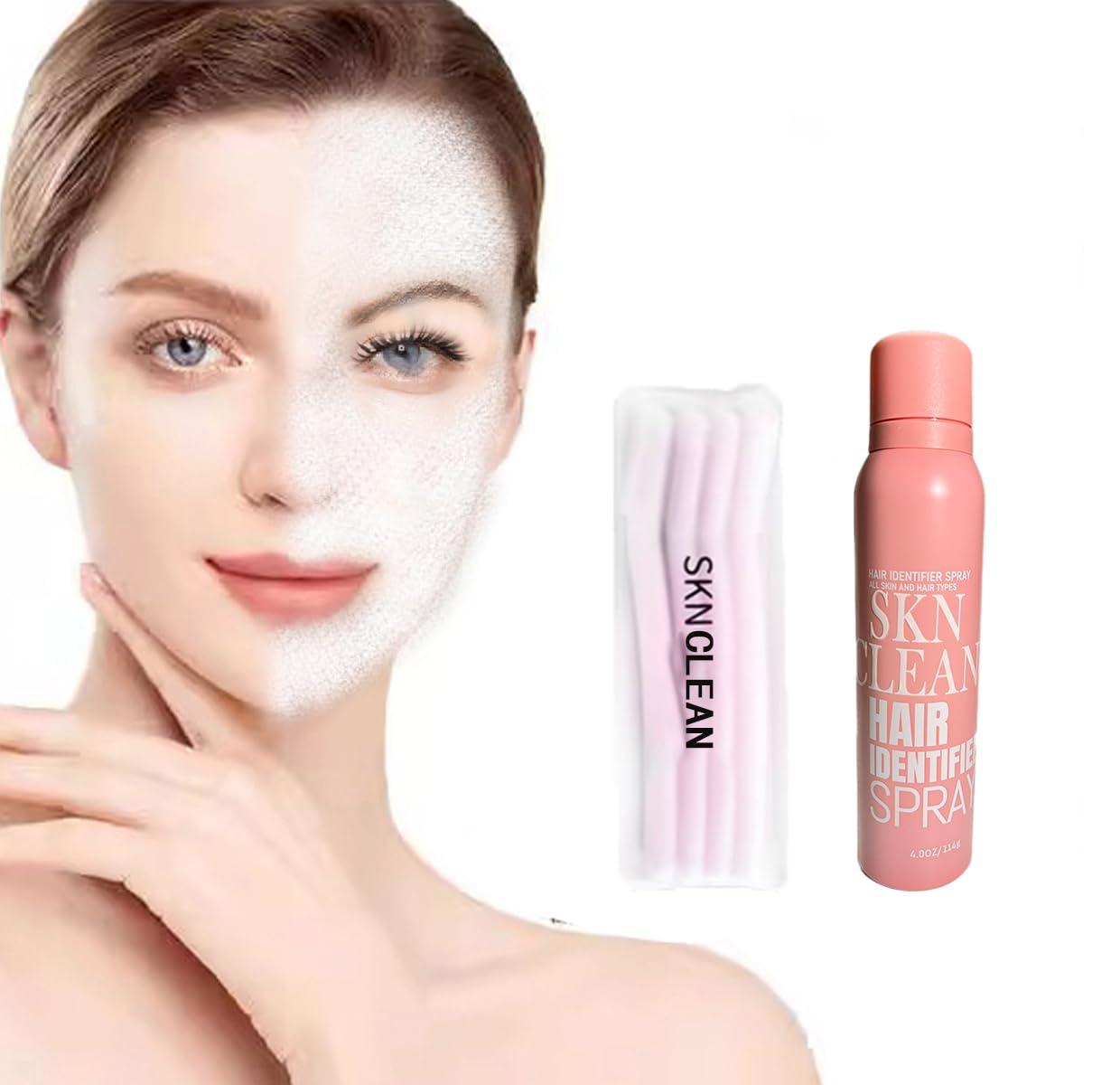 Amazon.com: SKNCLEAN Facial Hair Identifier Spray for shaving, Skin ...