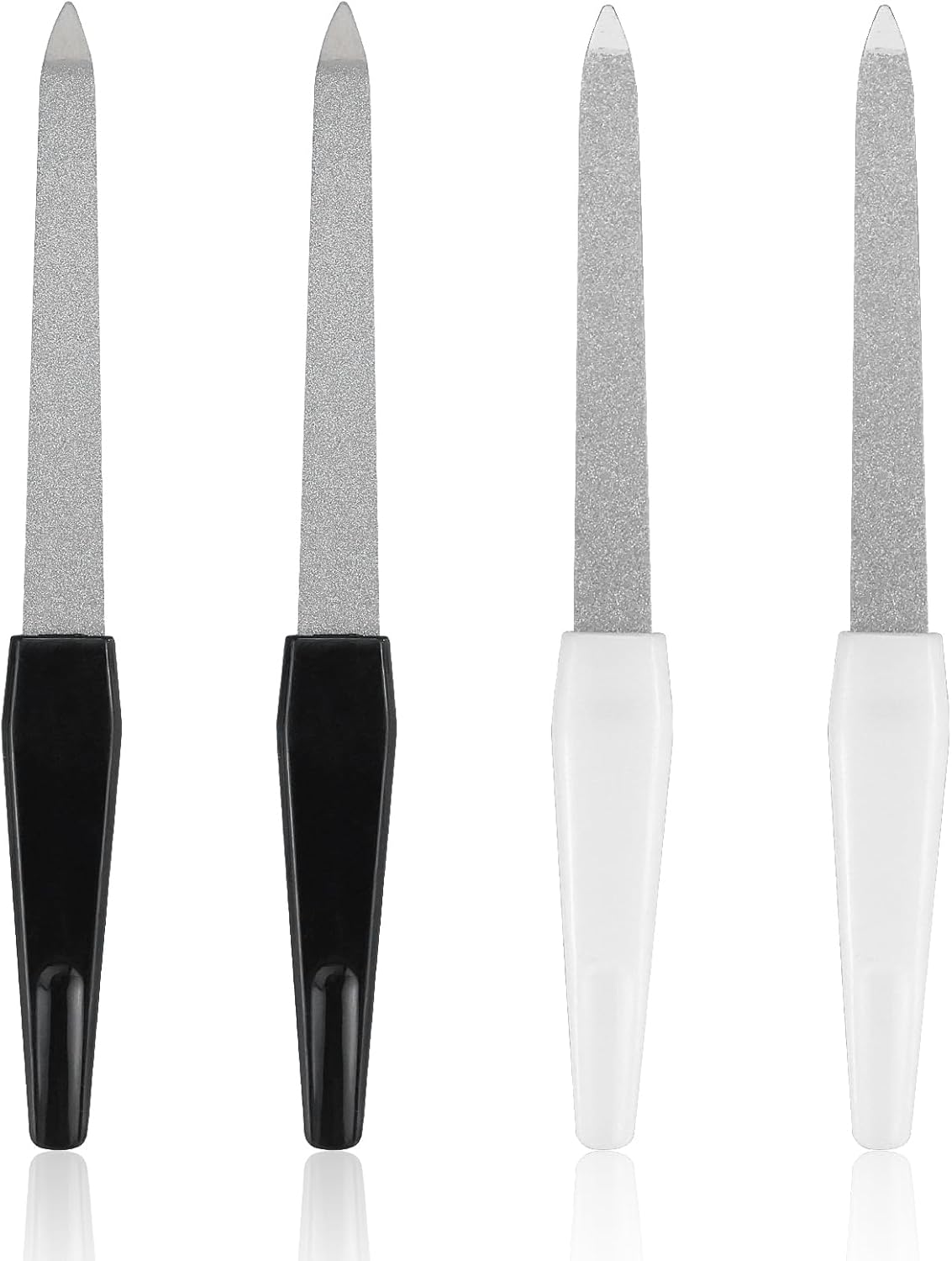 4pack Metal Nail Files, Professional Nail Files with Anti Slip Handle ...