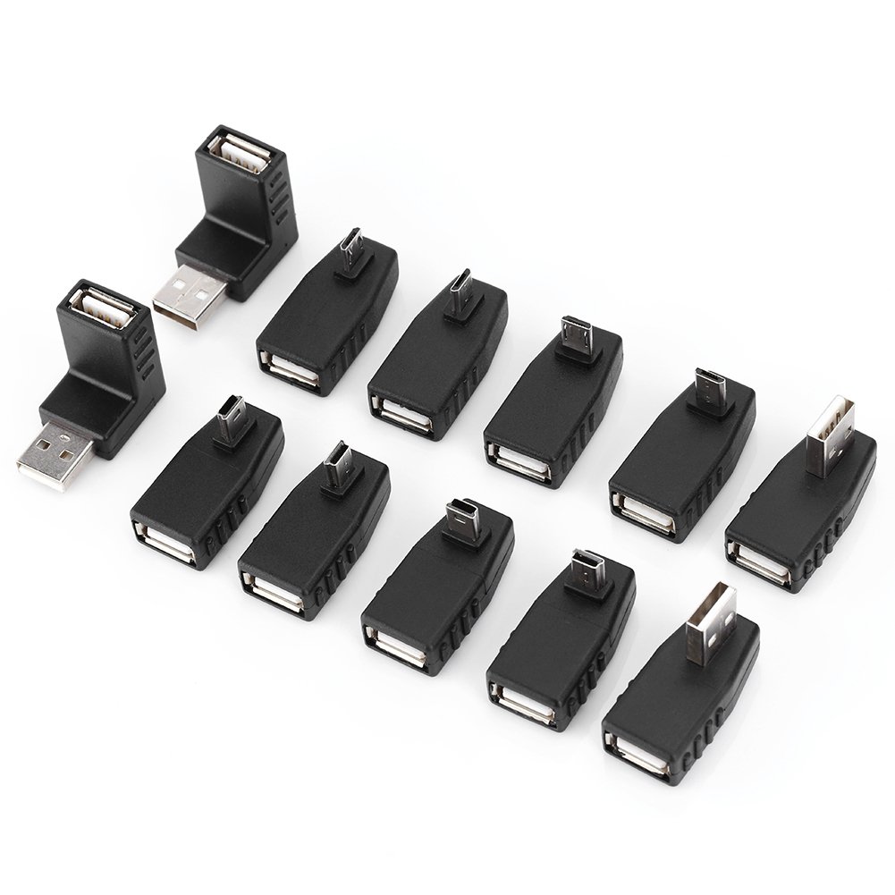 40 Pcs USB Adapter Kit, Mini Changers Adapter Converter Connectors USB ...