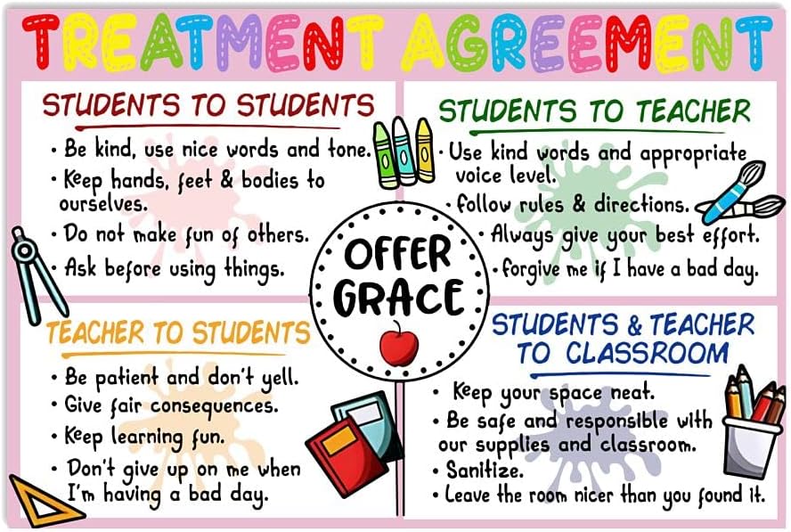 Amazon.com: Classroom, Treatment Agreement, Students to Students ...