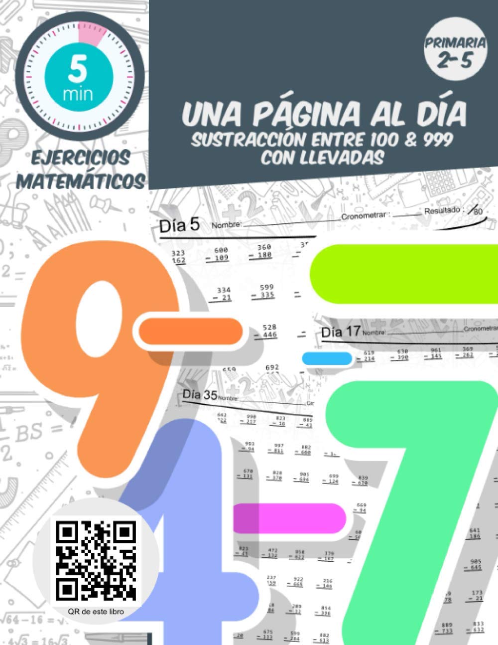 Buy 5 min ejercicios matemáticos una página al dia sustraccion entre ...