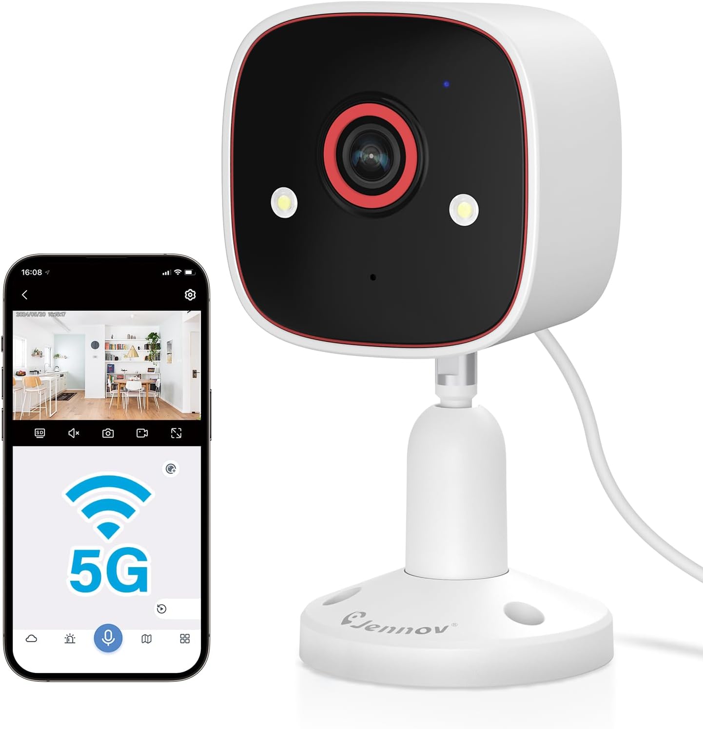 Amazon.com : Jennov Outdoor Cameras,5Ghz/2.4Ghz Indoor for Home ...