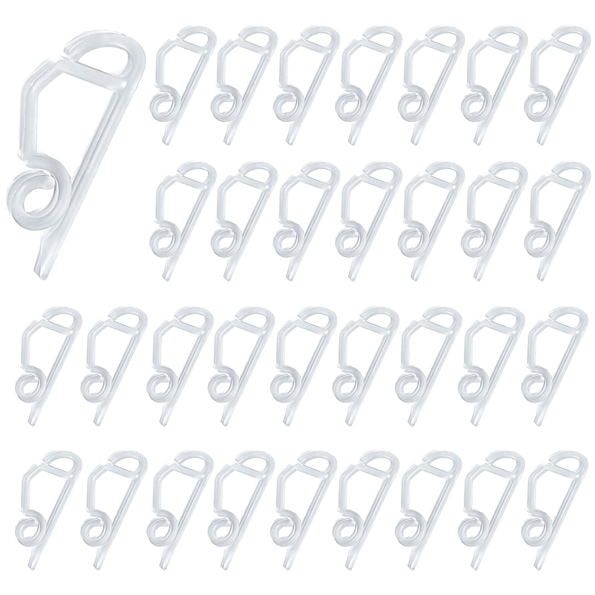 100 Pieces Christmas Light Clips Hanging Gutter Hooks Weatherproof ...