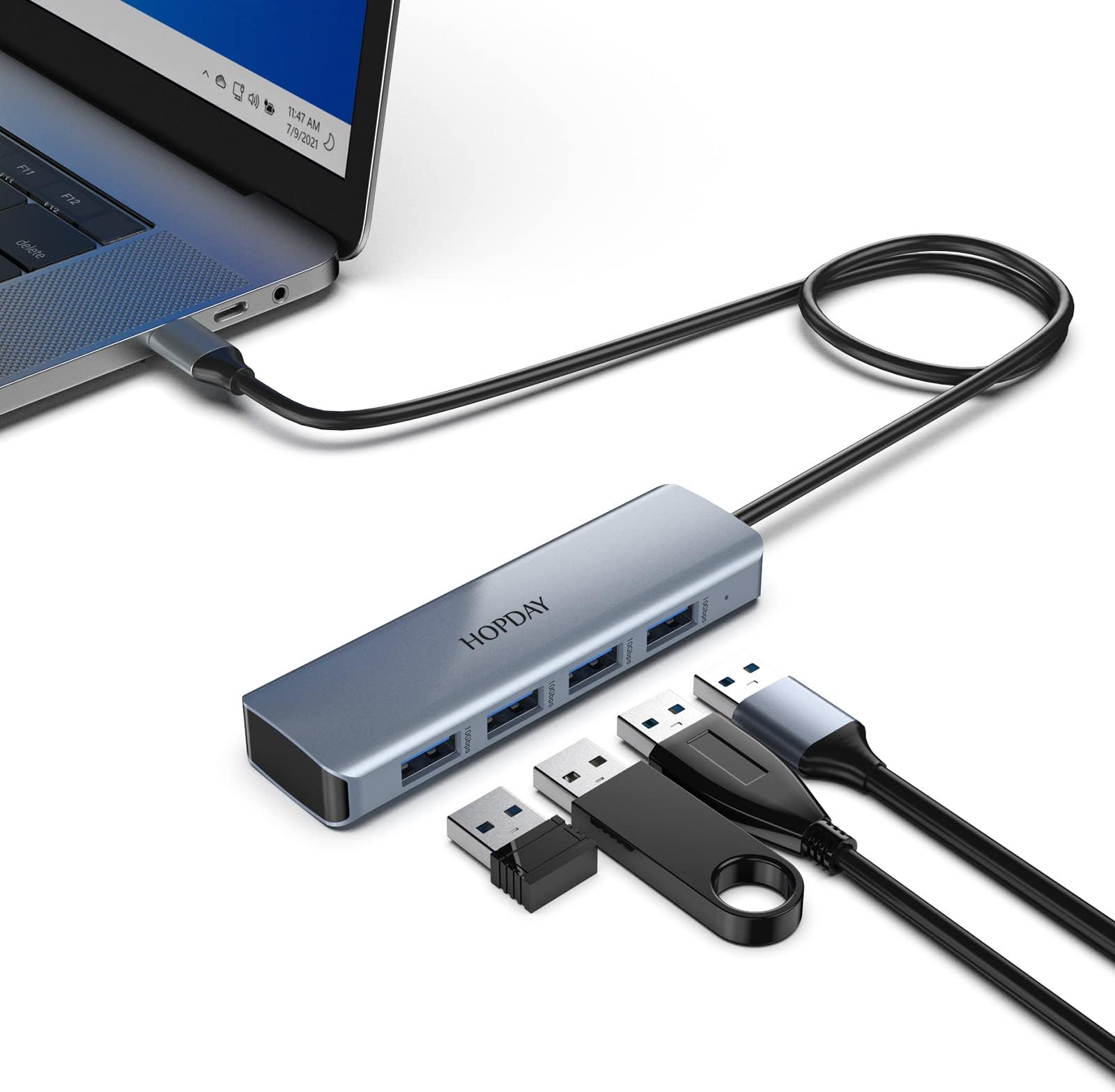 Aceele Hub USB C da 10 Gbps con 4 Porte Dati di Tipo C, Sdoppiatore USB ...