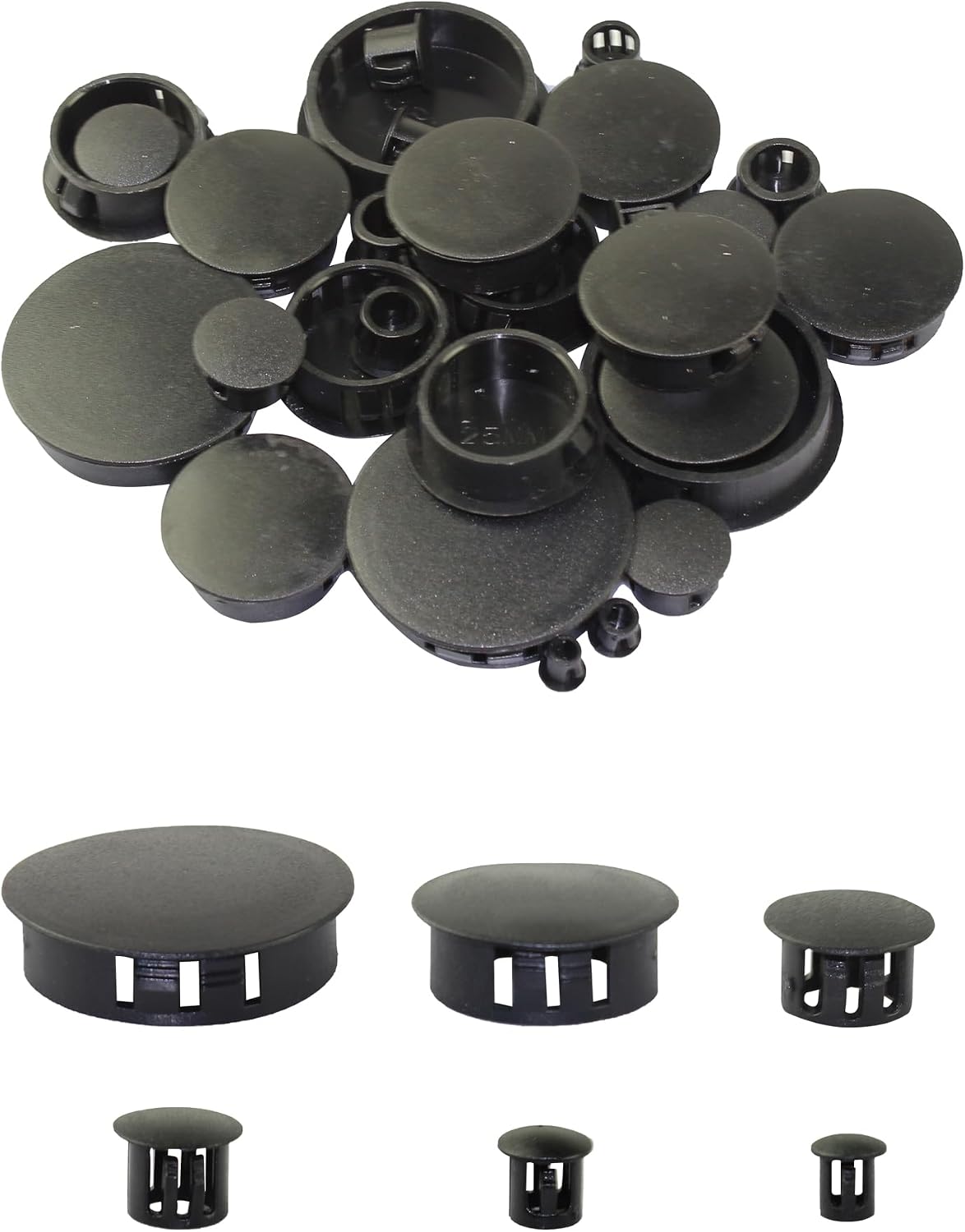 Amazon.com: YUYUZSEN 200pcs Black Plastic Furniture Plugs Assorted ...