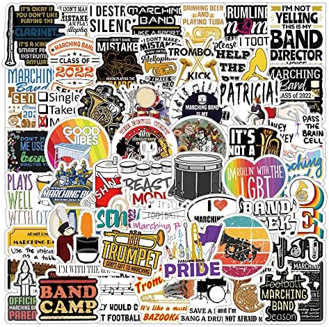 Amazon.com: 62 Pcs Marching Band Classic Musical Waterproof Aesthetic ...